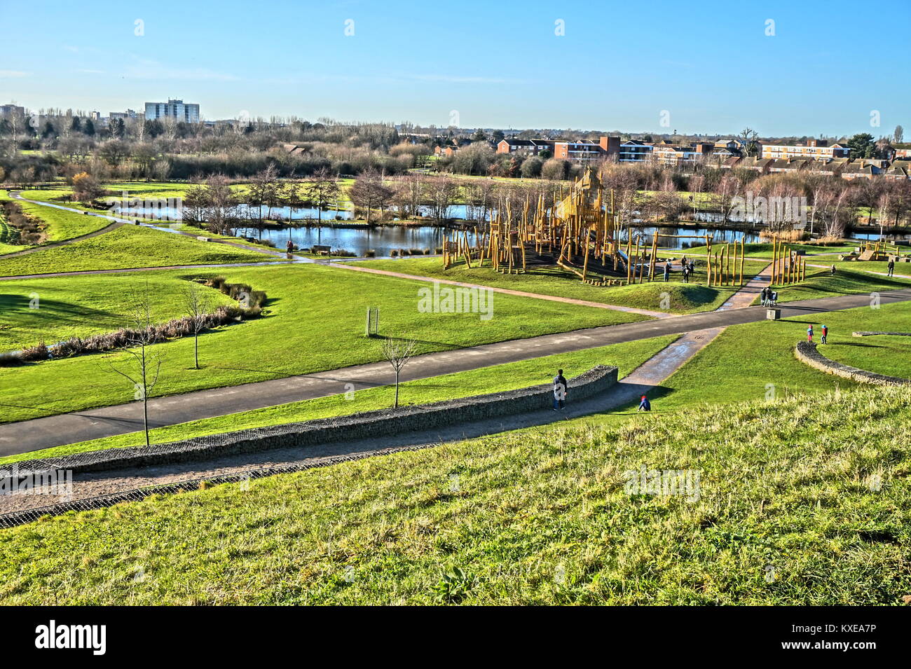 Northala Fields in , Kensington Rd, Northolt, London, England Stock ...