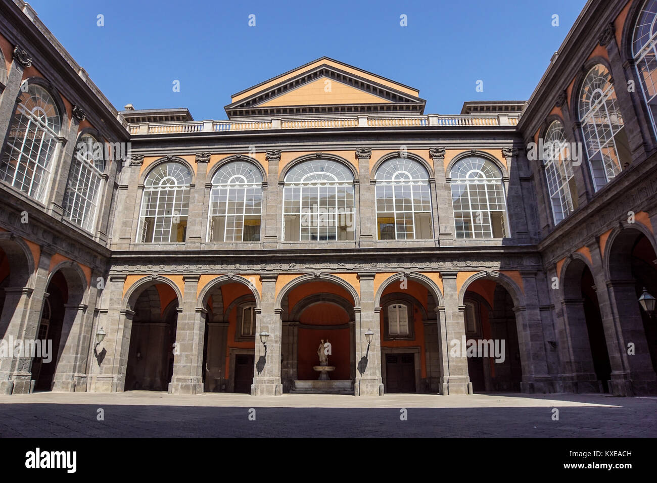 NAPLES, ITALY - June 23, 2017: Royal Palace of Naples. Naples historic ...