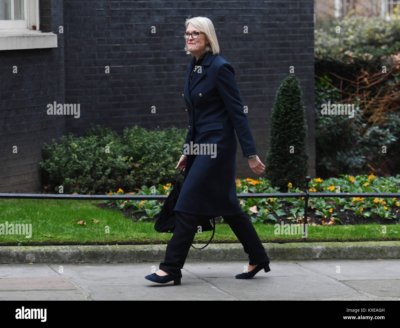 Margot James MP arriving in Downing Street, London, as Theresa May ...