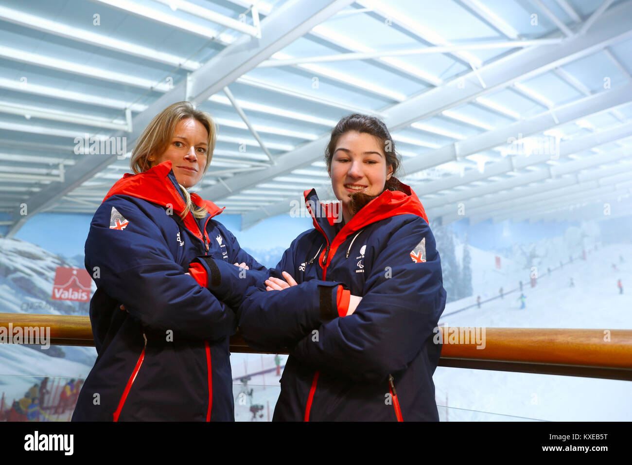 ParalympicsGB guide Jennifer Kehoe (left) and Menna Fitzpatrick during ...