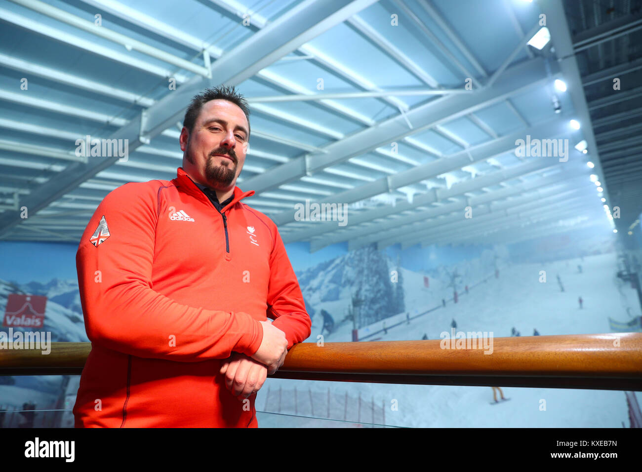 ParalympicsGB snowboarder Ben Moore during the ParalympicsGB 2018 ...