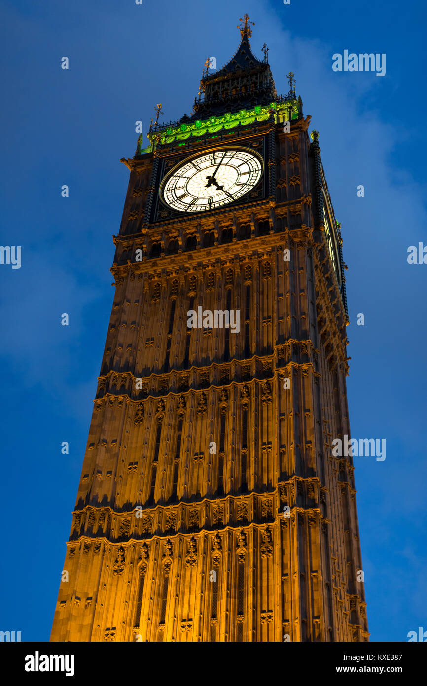 The Elizabeth Tower more commonly referred to as Big Ben at the end of ...