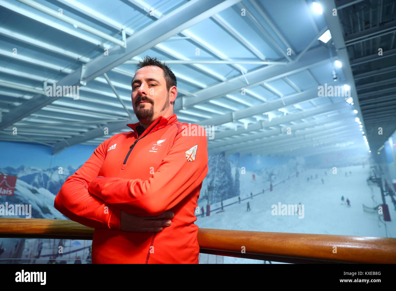 ParalympicsGB snowboarder Ben Moore during the ParalympicsGB 2018 ...