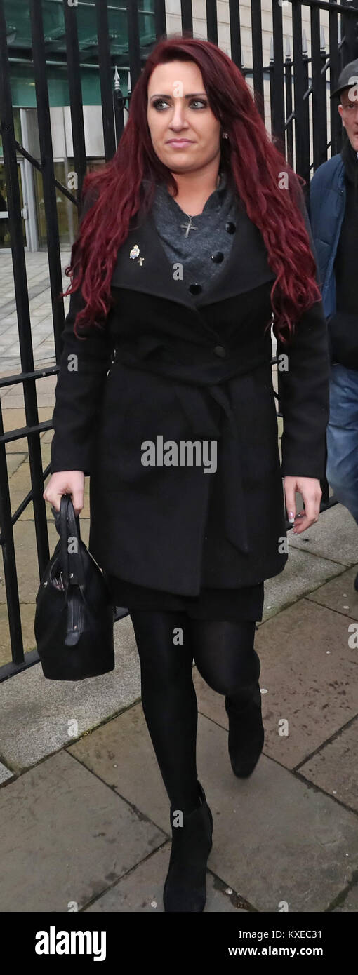 Britain first deputy leader jayda fransen leaving belfast magistrates ...