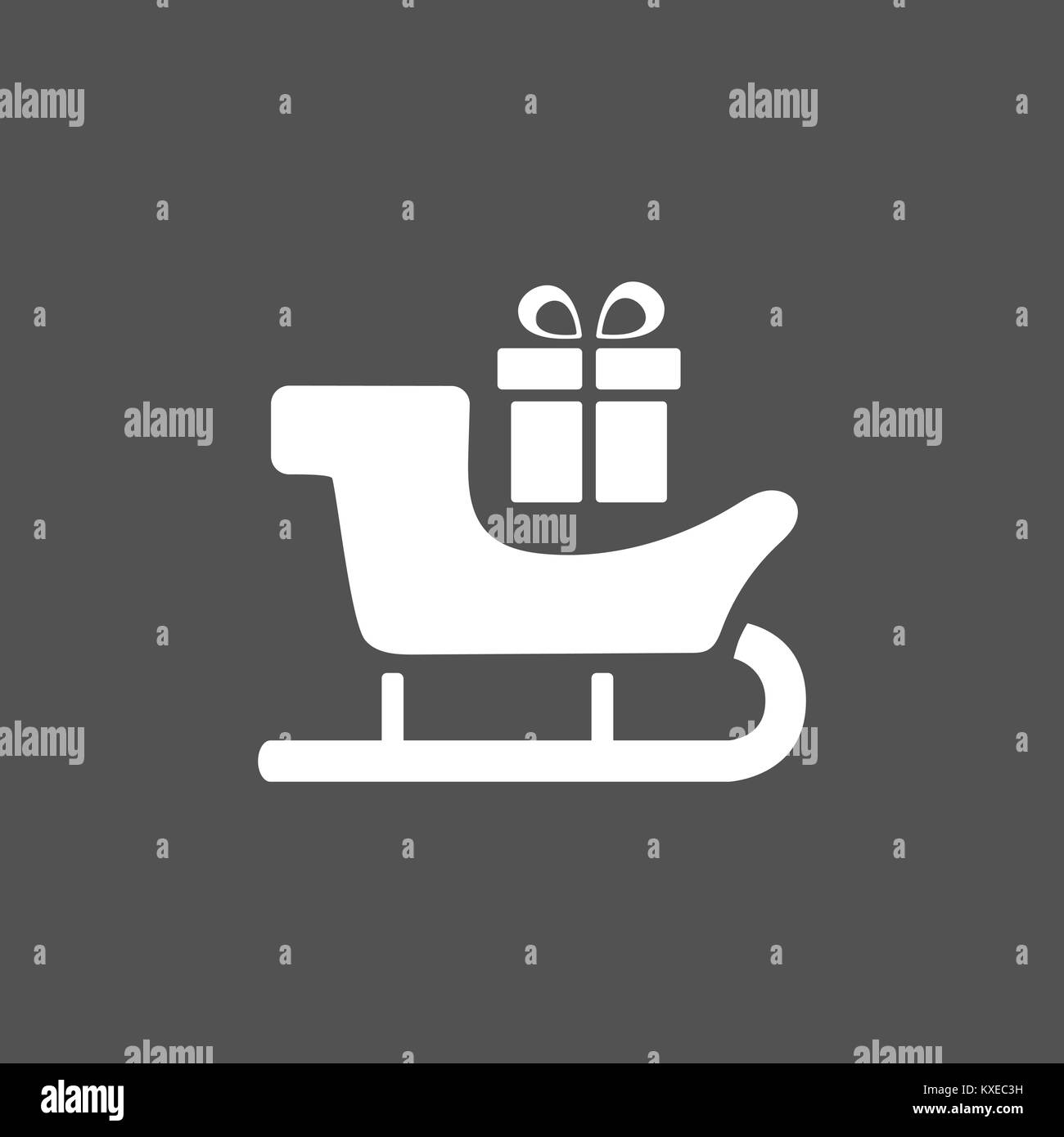 On snow gift box Black and White Stock Photos & Images - Alamy