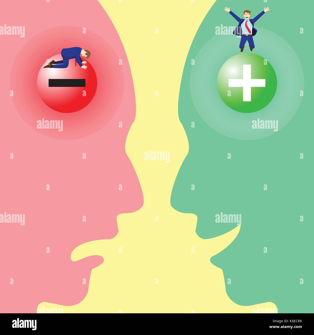 Positive Negative Symbols