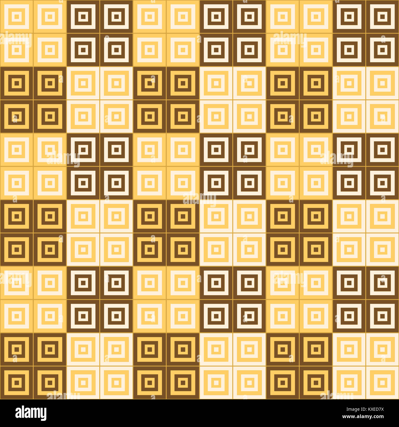 brown and yellow squares inside squares cube pattern background ...