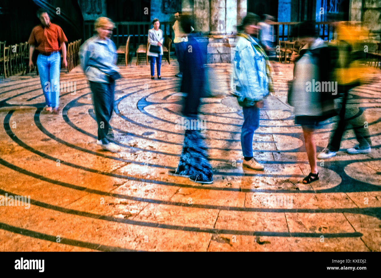 Chartres Cathedral Labyrinth Stock Photos & Chartres Cathedral ...