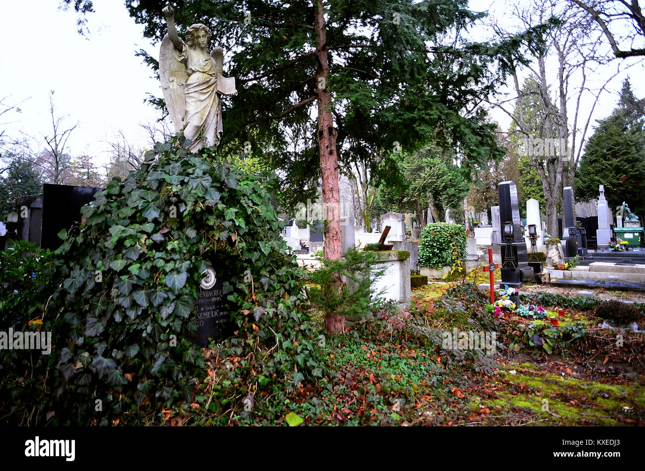 Zagreb, Croatia. The Monumental Cemetery of Mirogoj. The cemetery is ...
