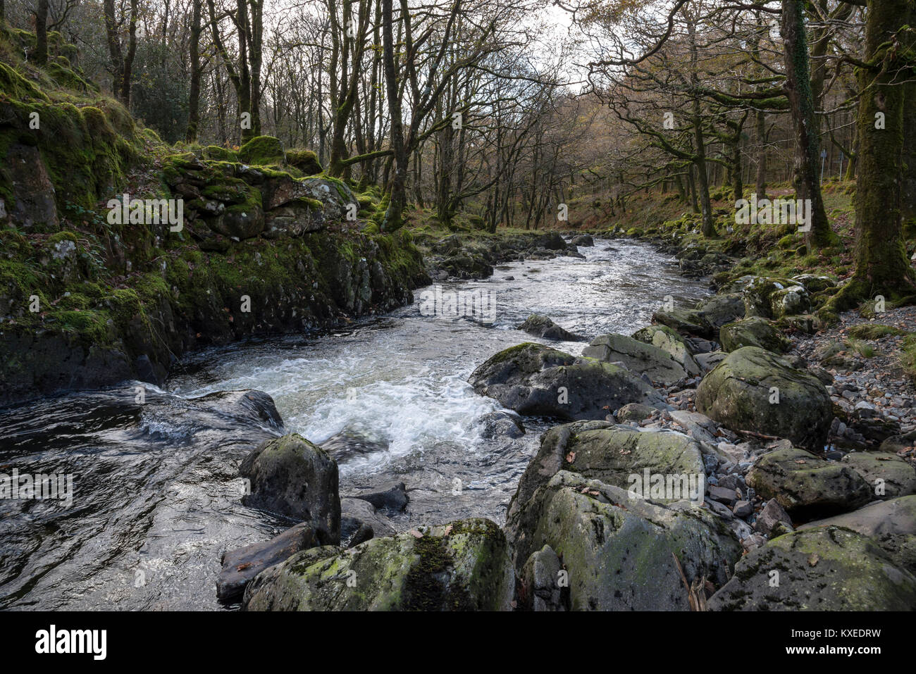 The Afon Artro at Pont Cwm-Yr-Afon near Llanbedr in North Wales. A ...