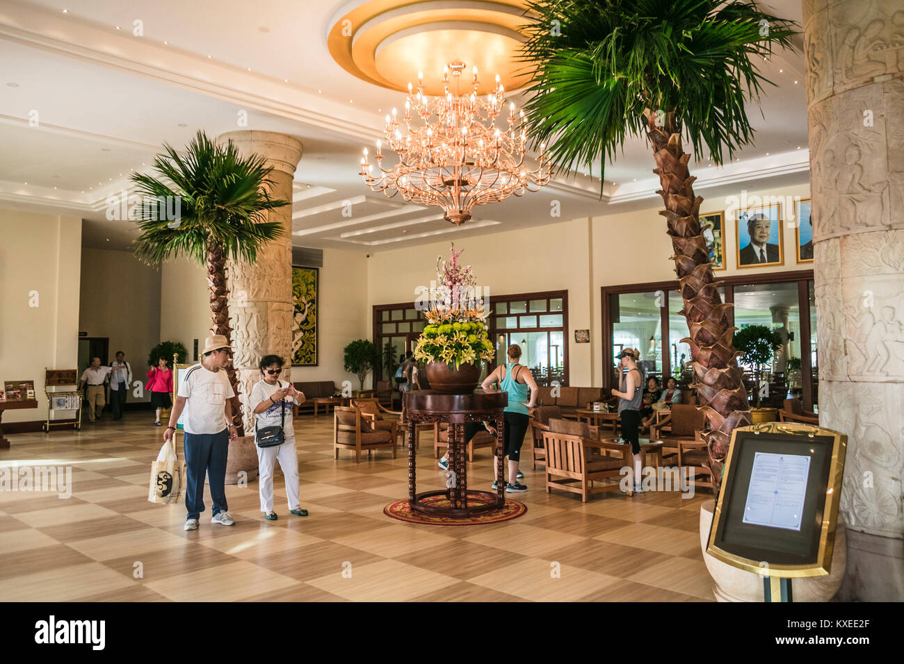 Lobby, Sokha Palace Hotel, Siem Reap, Cambodia Stock Photo - Alamy