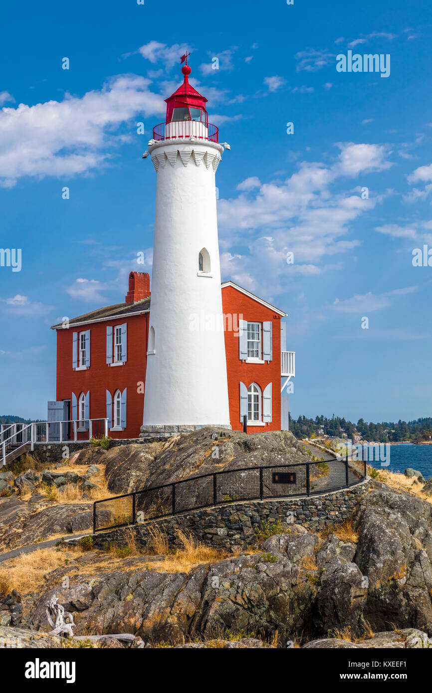 Fisgard Lighthouse National Historic Site, on Fisgard Island at the ...