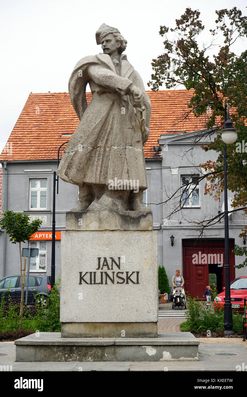 MOGILNO, POLAND - CIRCA AUGUST 2016 Monument of Jan Kilinski Stock ...