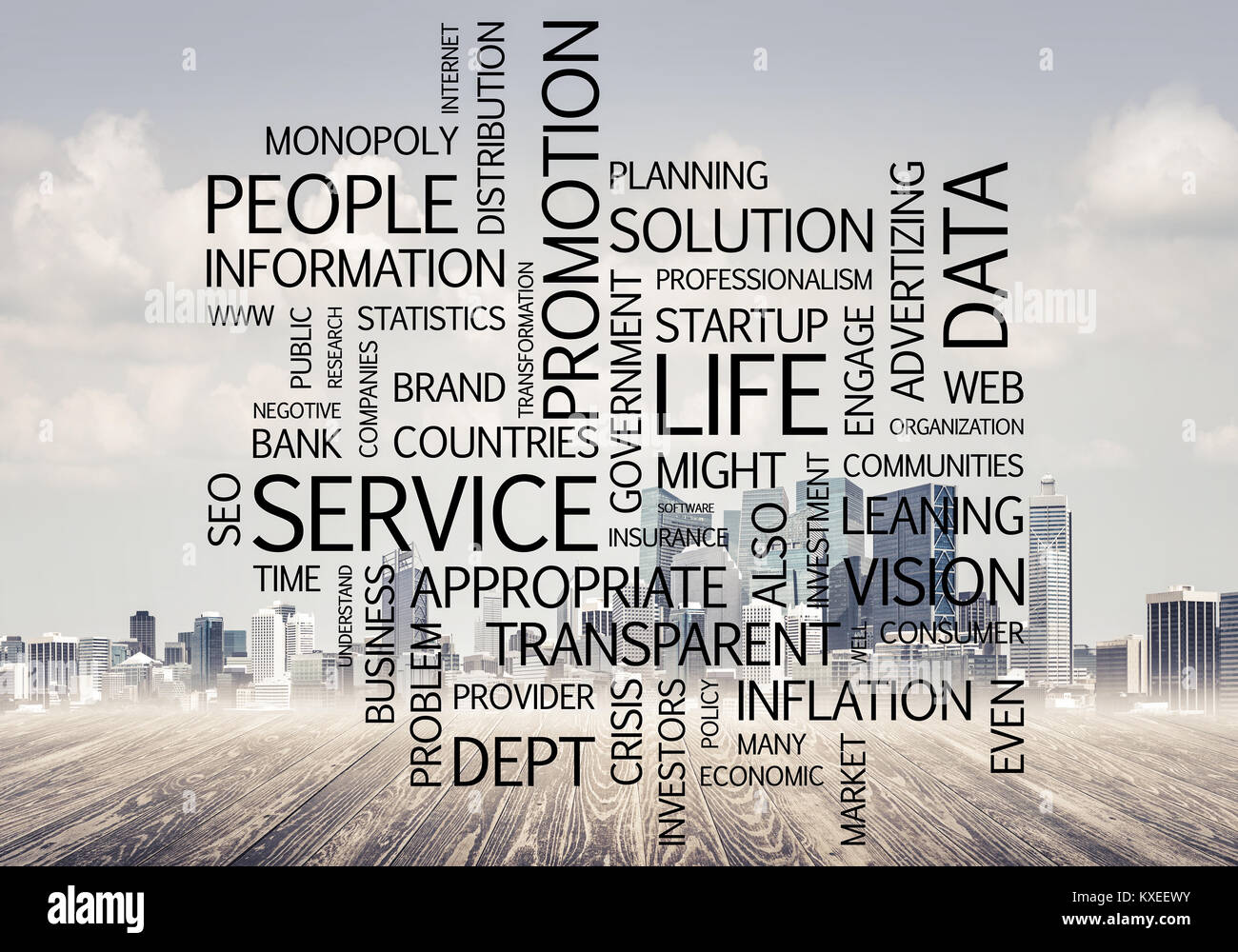 Business conceptual words as keys to success and company growth Stock ...