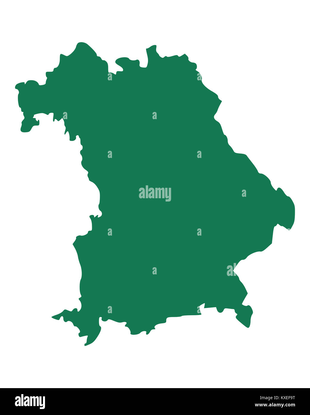 Map of Bavaria Stock Photo - Alamy