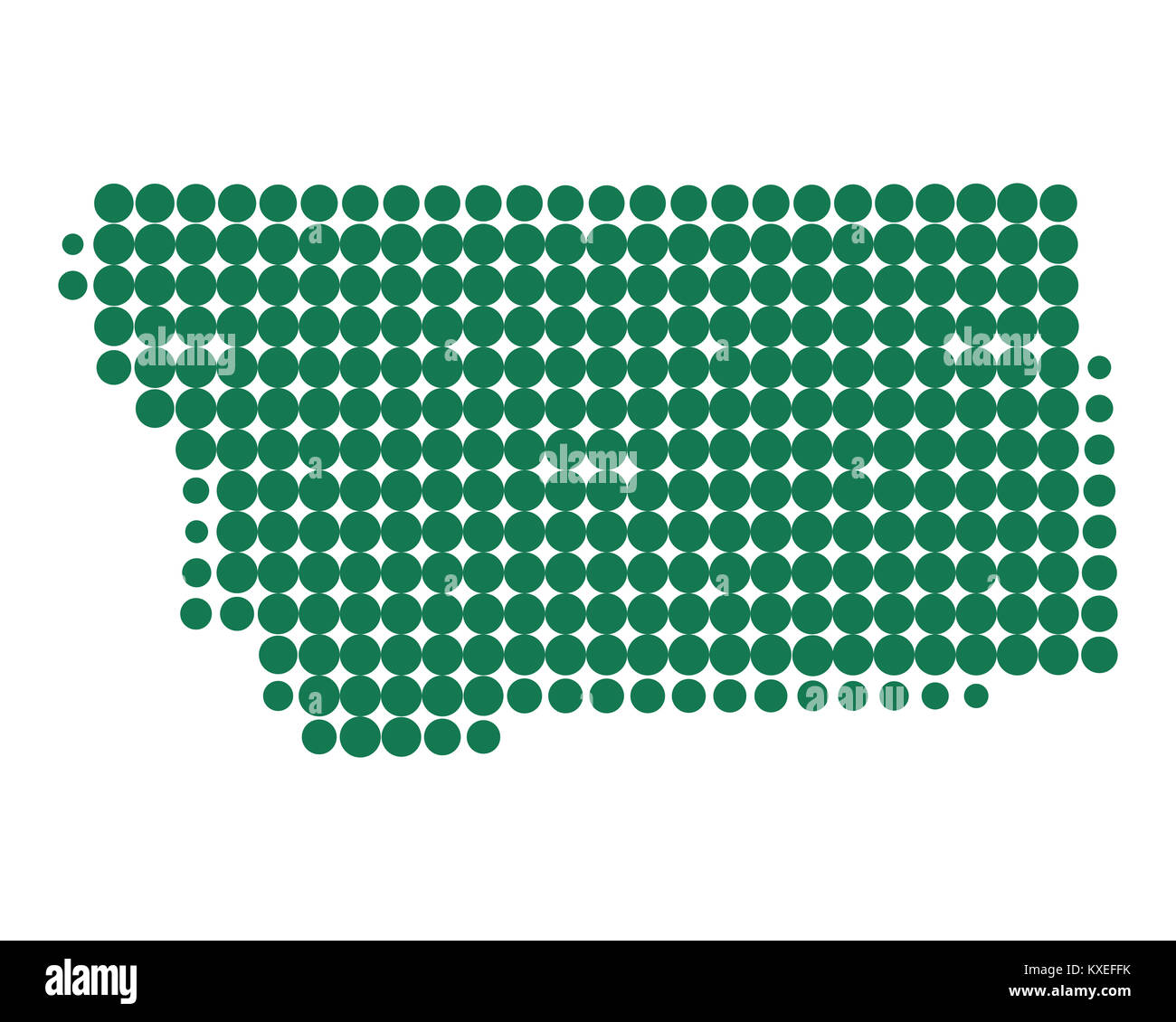 Circle Montana Map High Resolution Stock Photography and Images - Alamy