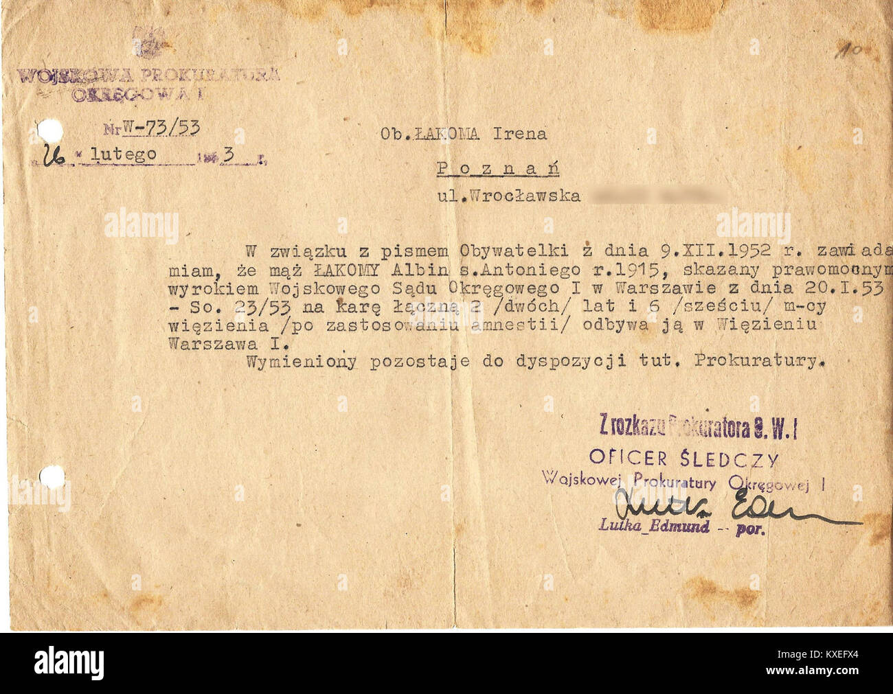 Albin Lakomy, a notable figure in the legal profession, documented in ...