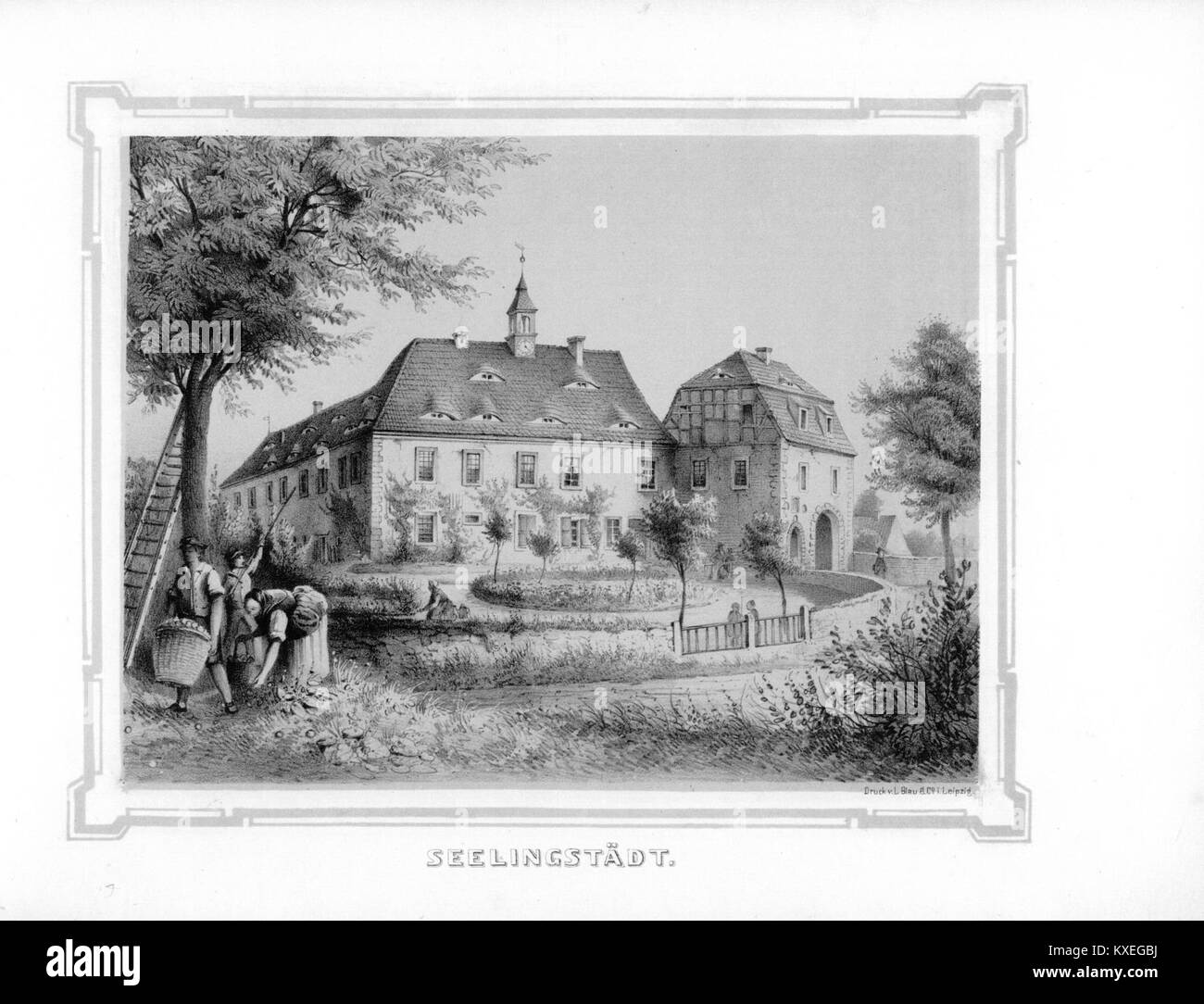 An album featuring castles and manor houses in the Kingdom of Saxony ...