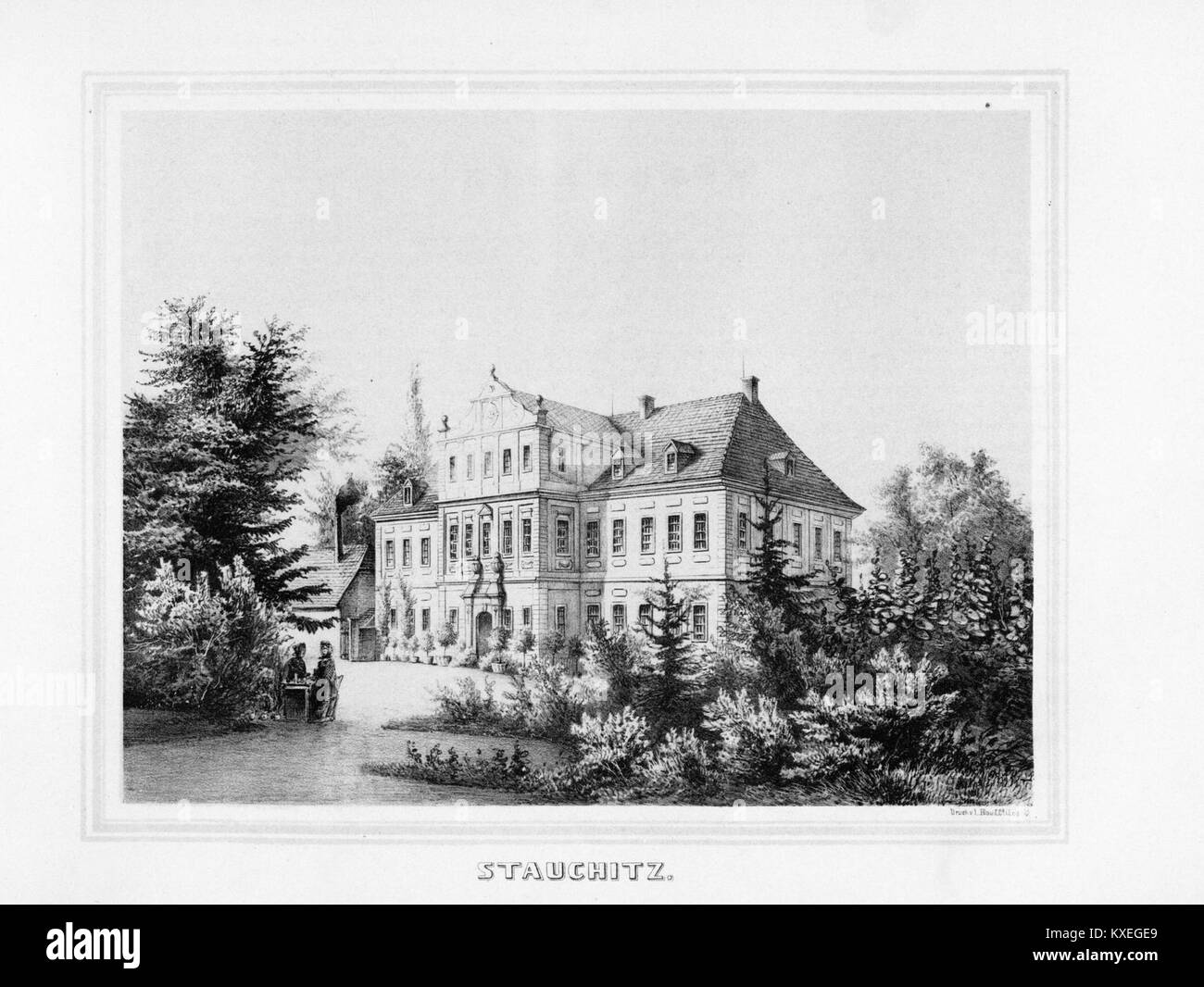 This image comes from an album documenting castles and manors of the ...