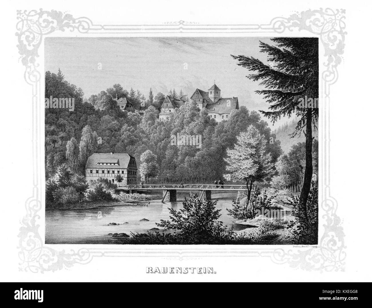 A volume from a 19th-century series documenting castles and manor ...