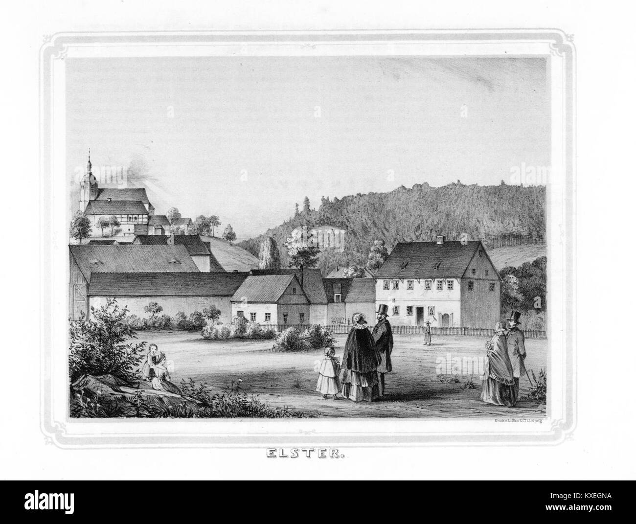 An album featuring castles and manor houses in the Kingdom of Saxony ...