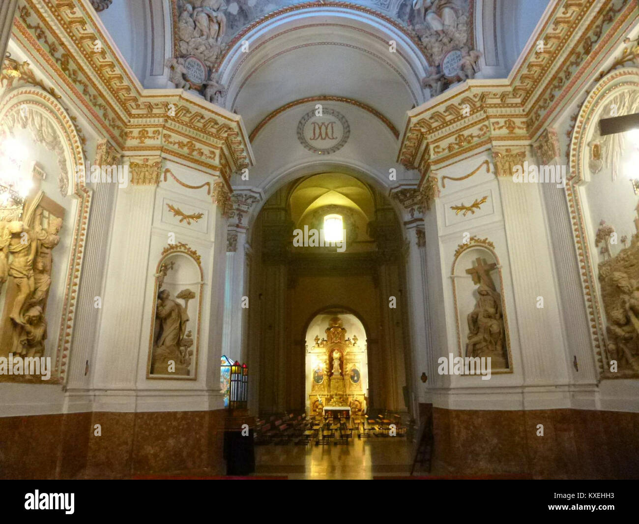 Alcañiz - Ex Colegiata de Santa María la Mayor, interior 36 Stock Photo ...