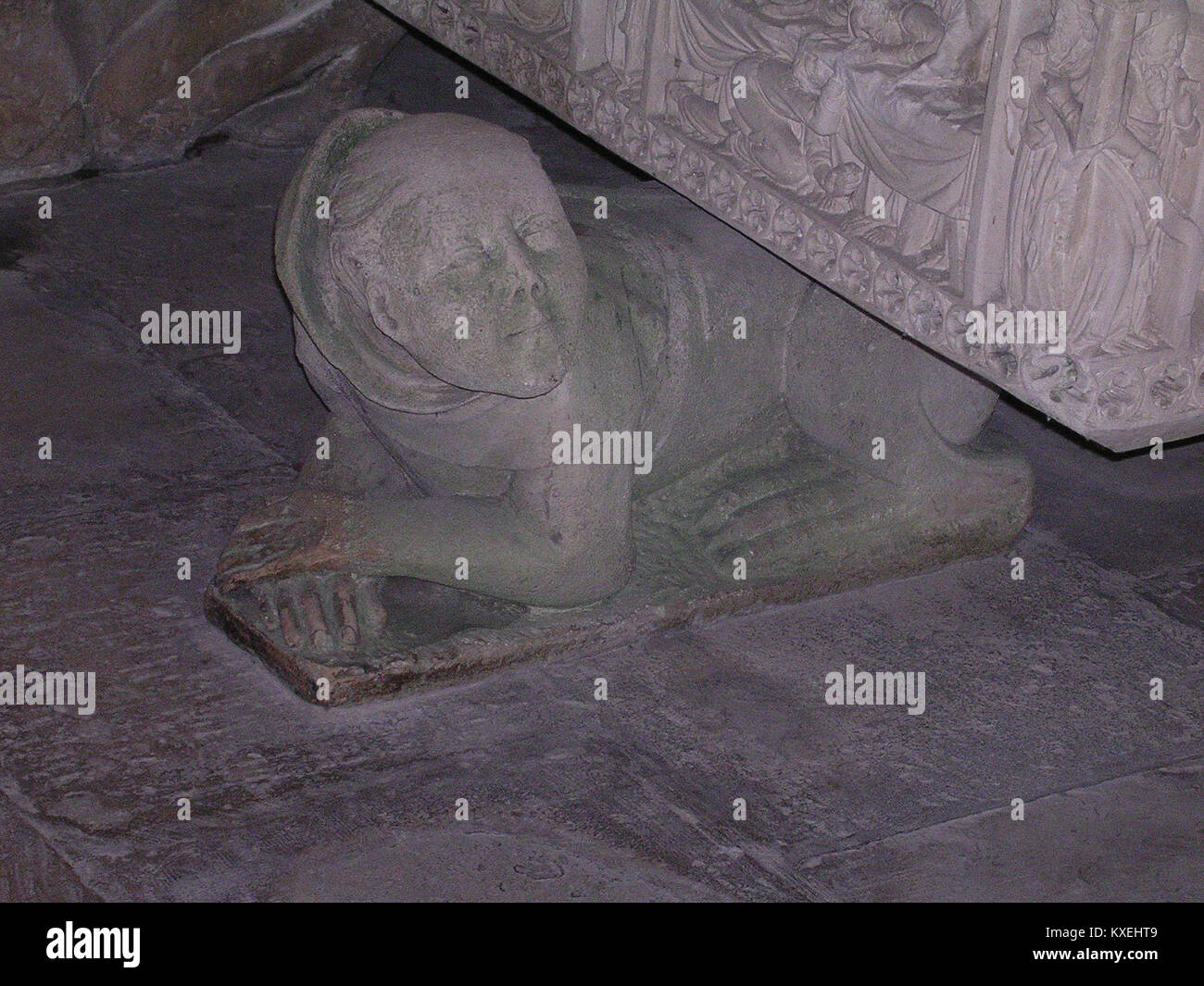 A photograph of the Alcobaça Monastery in Portugal, featuring the tomb ...