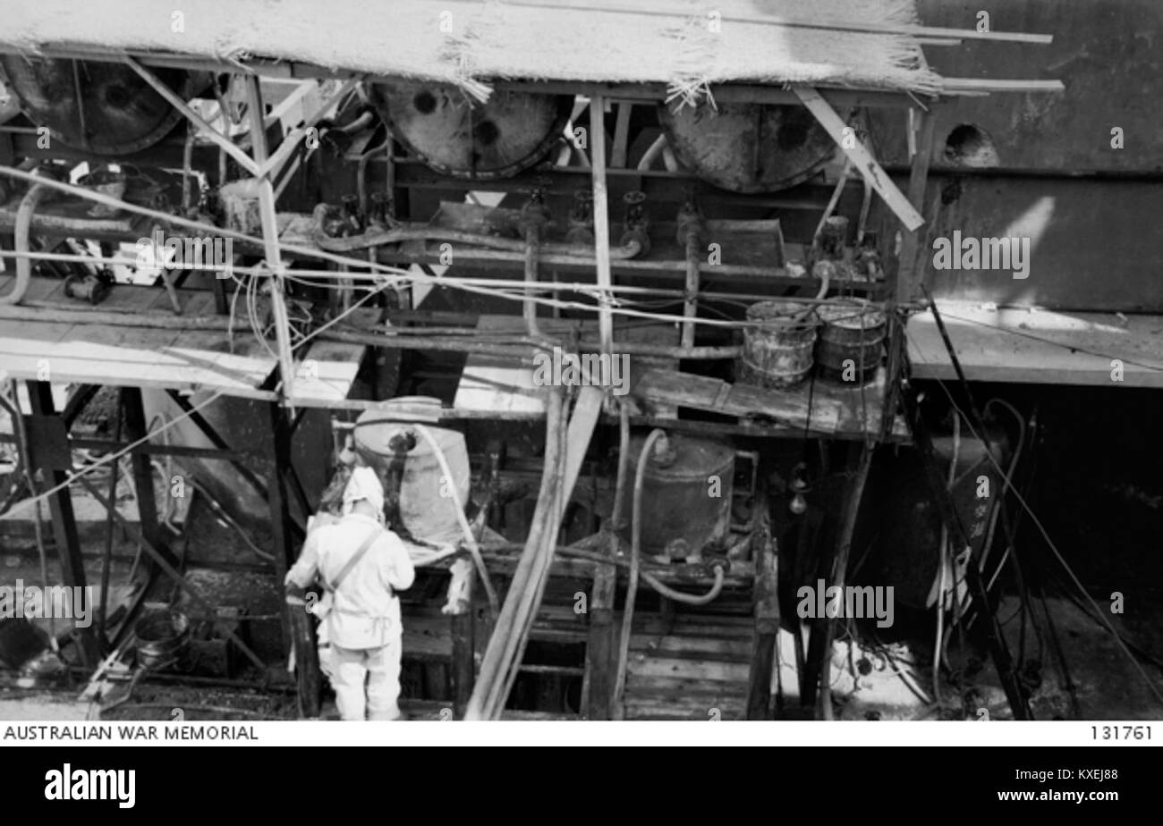 A historical photograph labeled '131761 C STORAGE' taken at the former ...