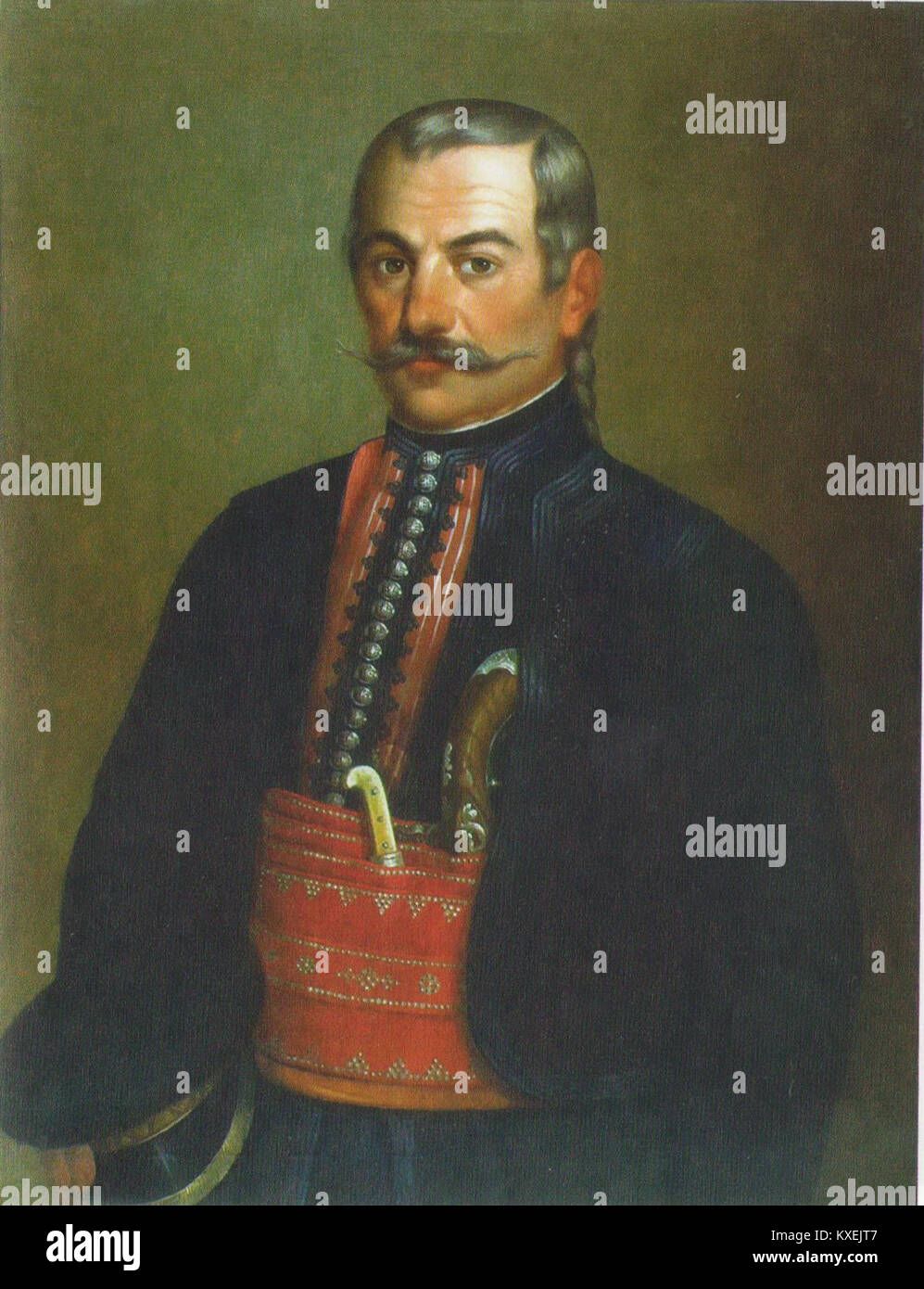 A portrait or historical image of Aleksa Nenadovic, depicting his ...