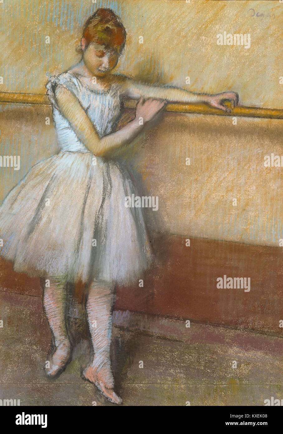 'Danseuse à la Barre' (The Dancer at the Barre) is a painting by Edgar Degas, created around ...