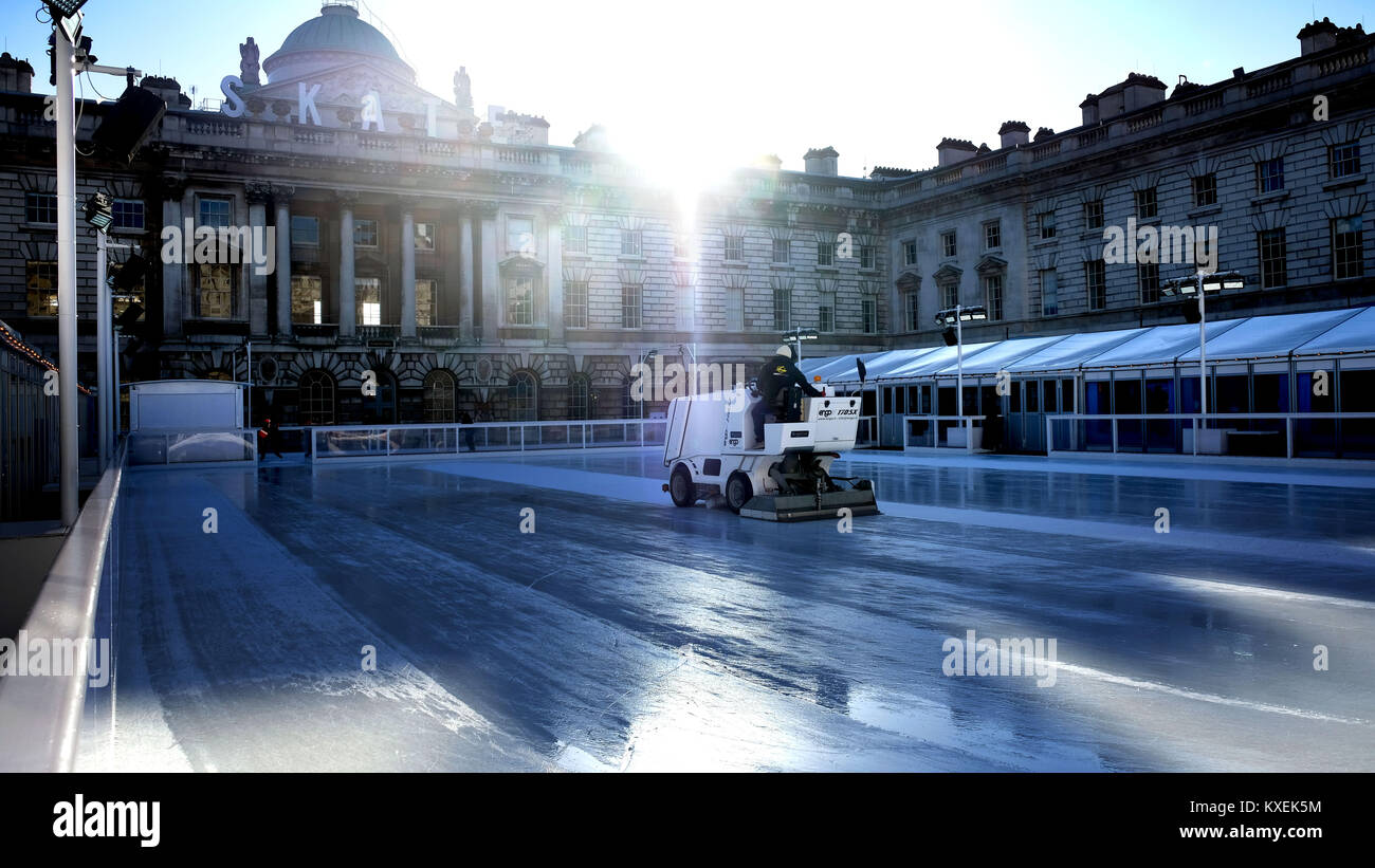 Somerset House Ice Rink Stock Photo - Alamy