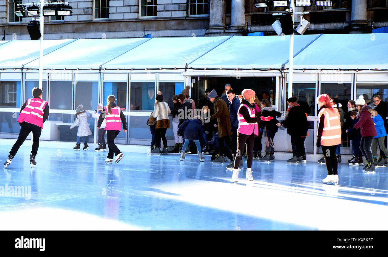 Somerset House Ice Rink Stock Photo - Alamy