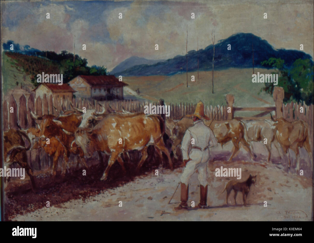 This 1820 artwork by Alfredo Norfini, held at the Museu Paulista da USP ...