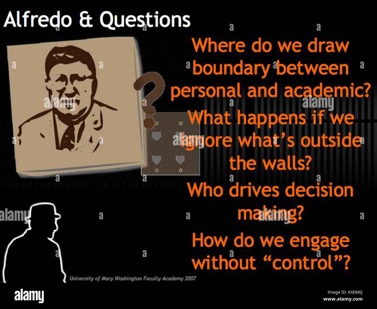 Alfredo's Questions (502751952 Stock Photo - Alamy