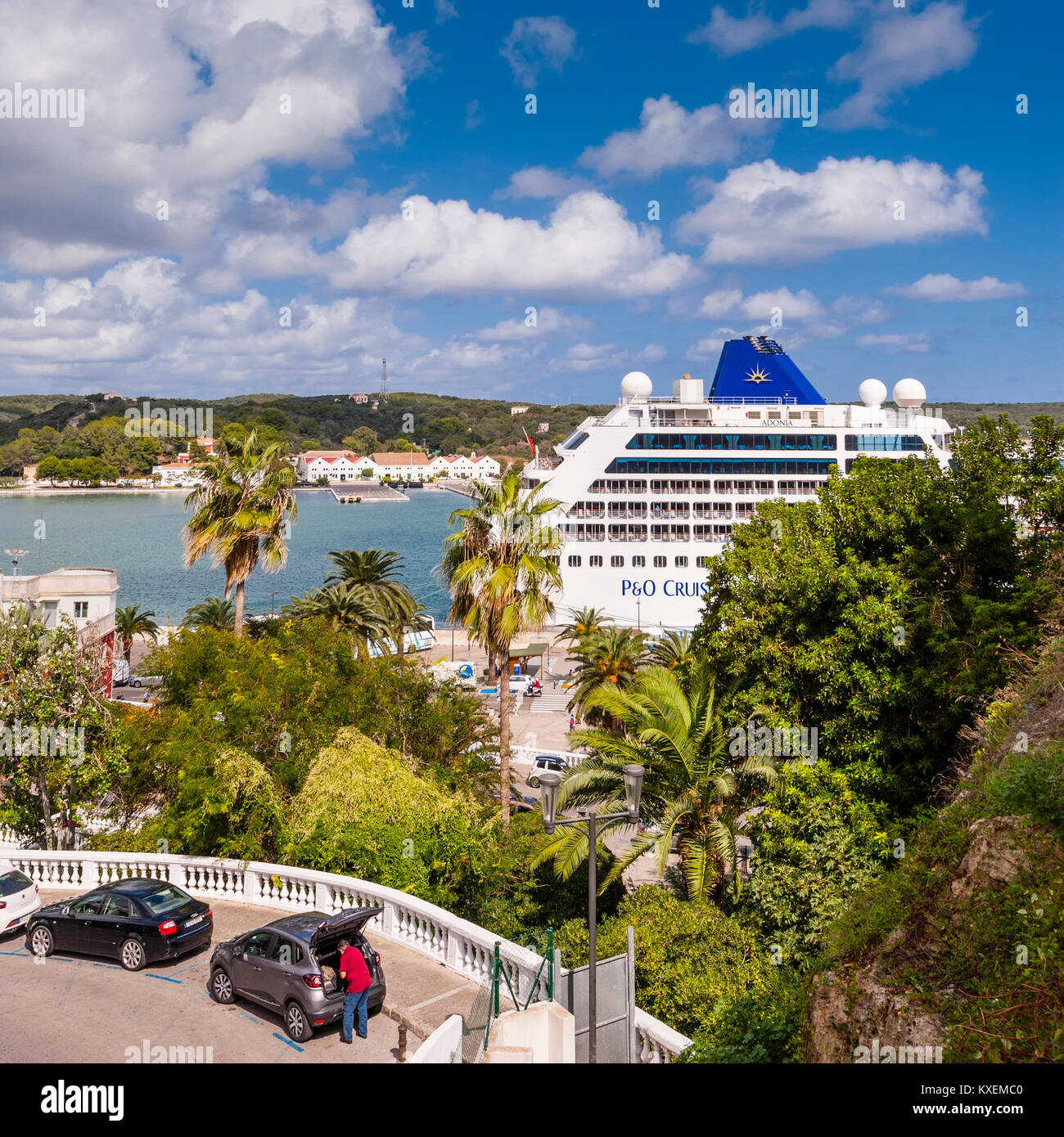 The port at Mahon , Menorca , Balearic Islands , Spain Stock Photo - Alamy