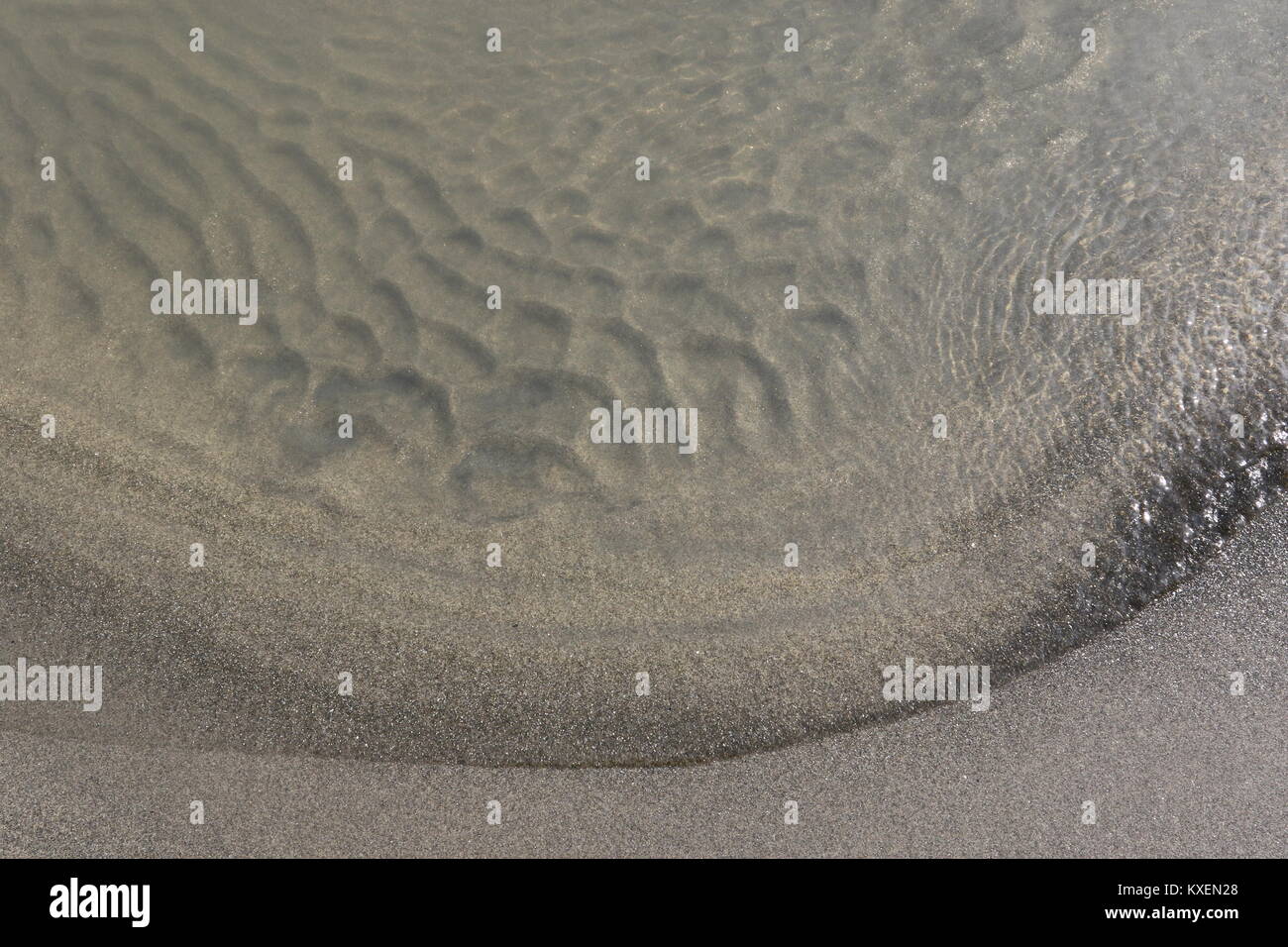 Interesting patterns in sand on a riverbed, sand Stock Photo - Alamy