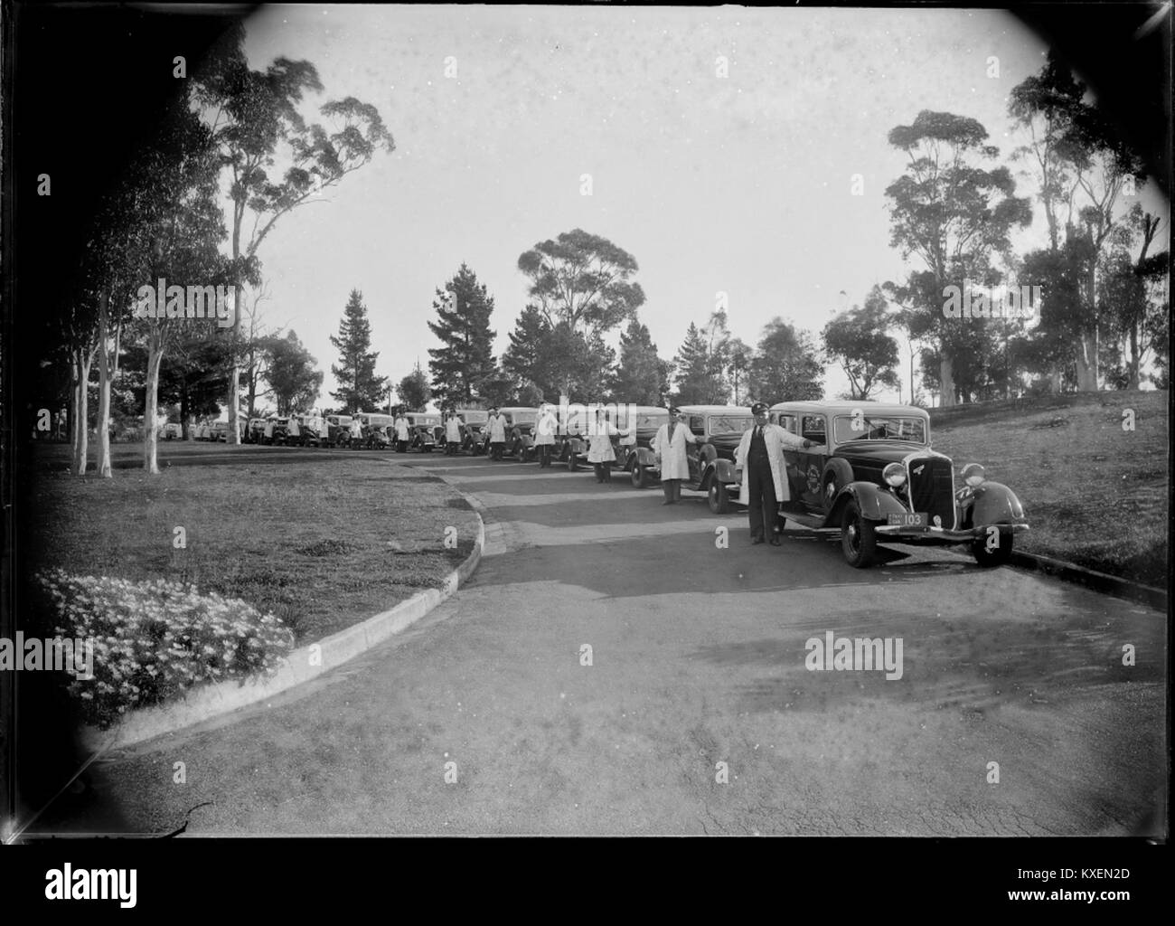 All British Cab Service taxi cabs with their uniformed drivers from The ...