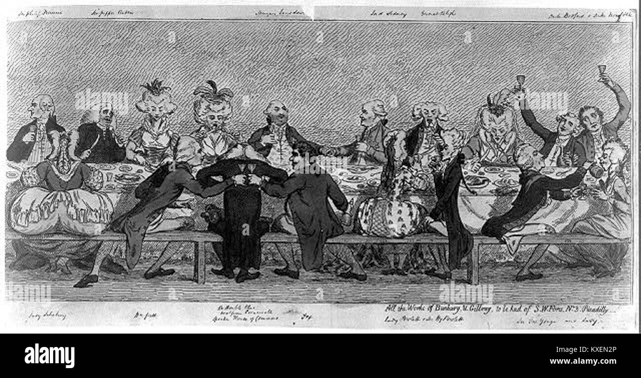 This collection includes the works of two notable British caricaturists ...