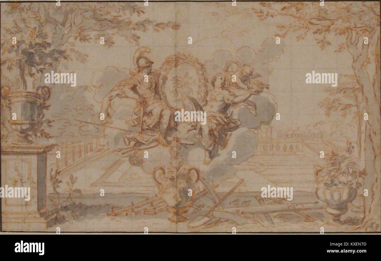 This artwork, 'Allegory of Spring,' after Sébastien Leclerc, reflects ...