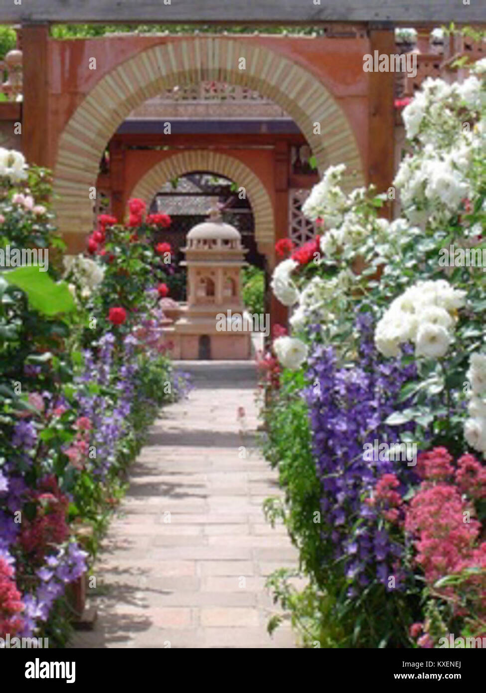 Allée des roses Stock Photo - Alamy