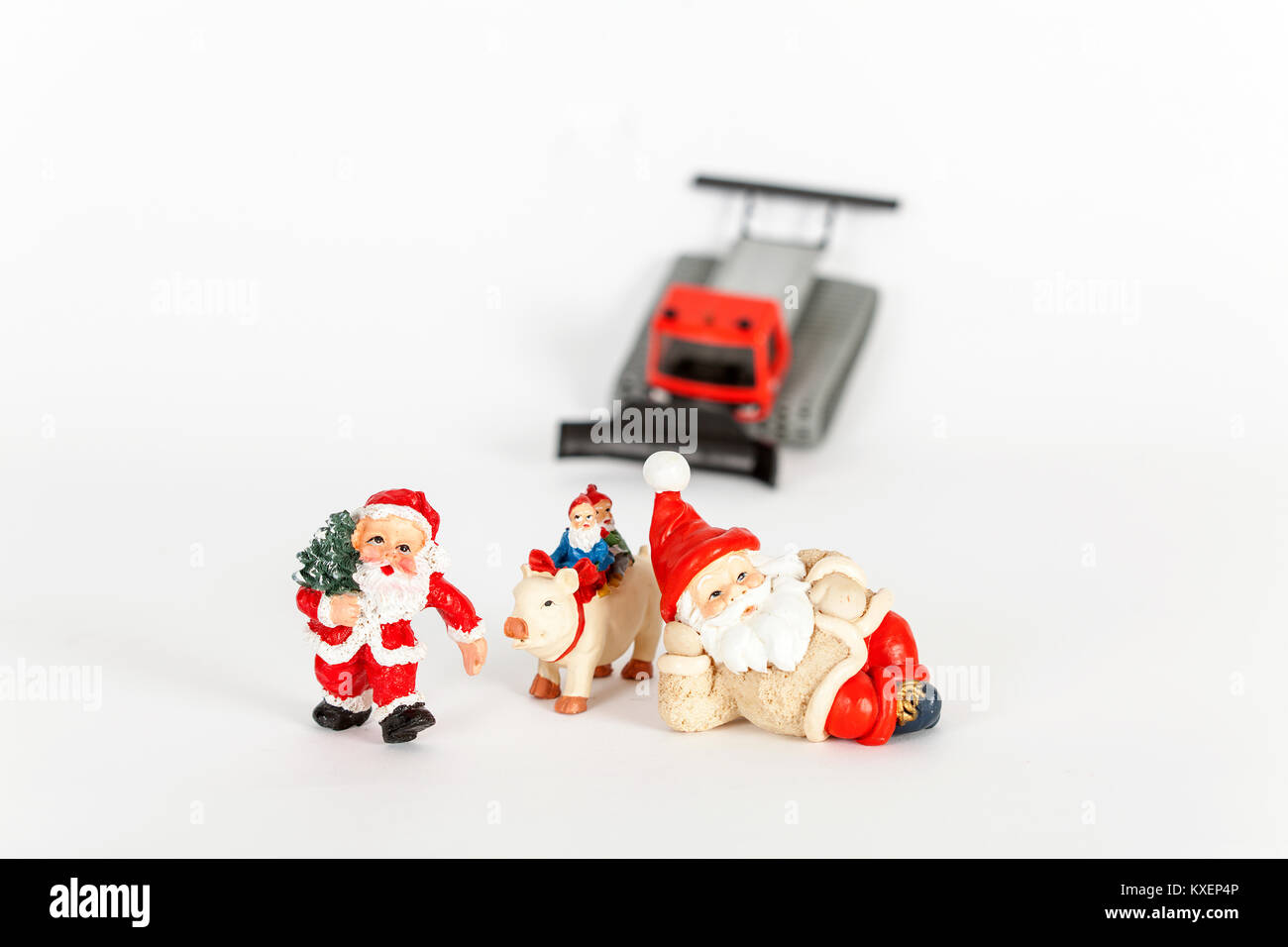 Santa figure in sleigh hi-res stock photography and images - Alamy