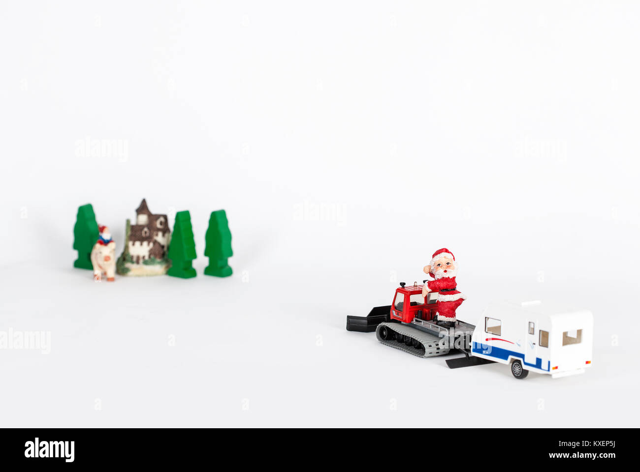 Santa figure in sleigh hi-res stock photography and images - Alamy