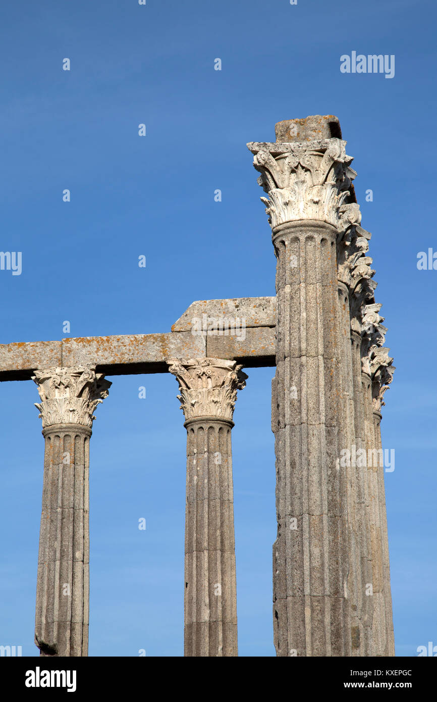 Roman Temple at Evora; Portugal Stock Photo - Alamy