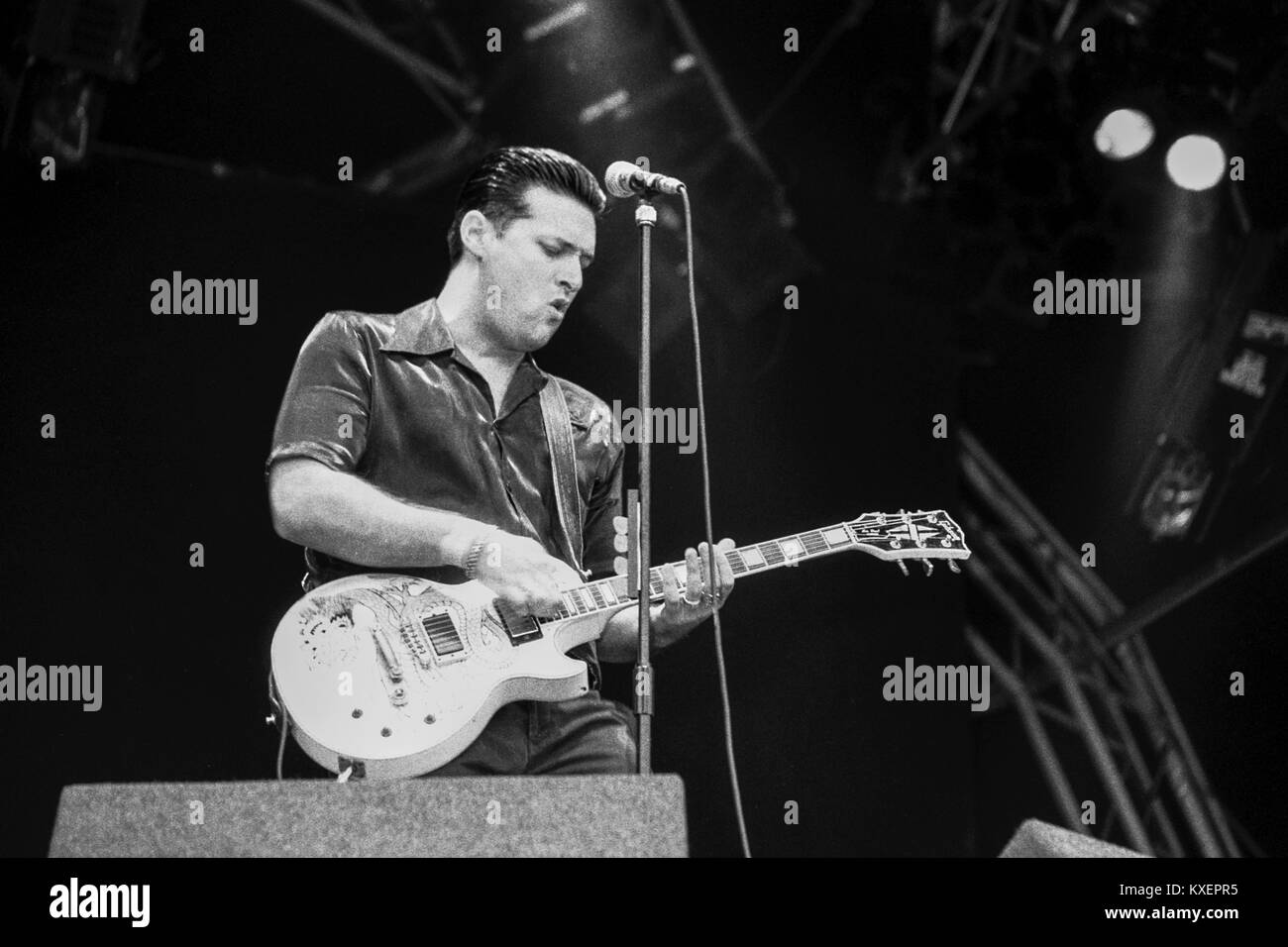 Rocket from the Crypt band performing on the other stage at the ...