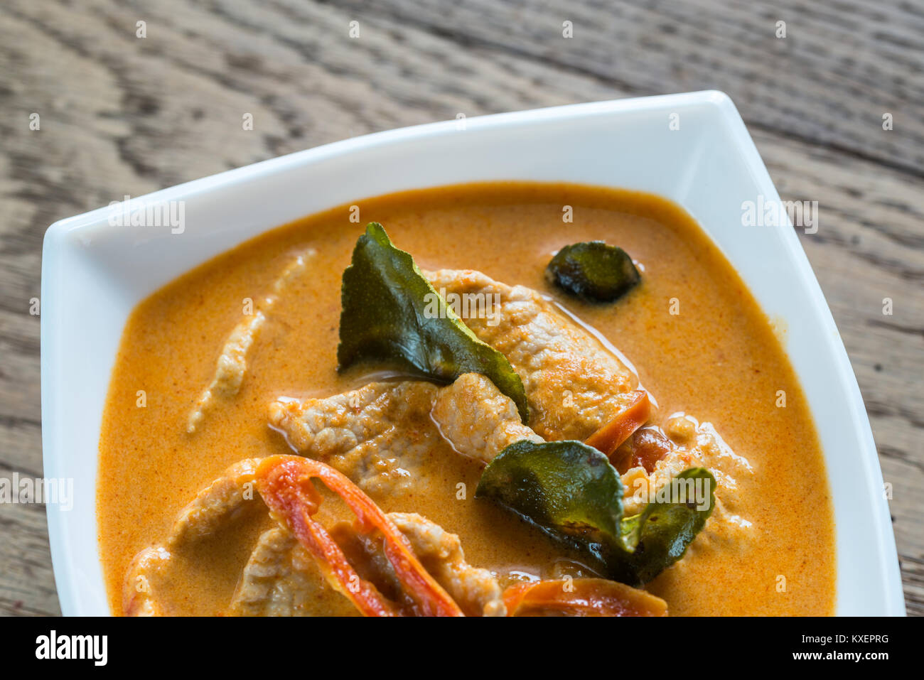 Thai panang pork curry Stock Photo - Alamy