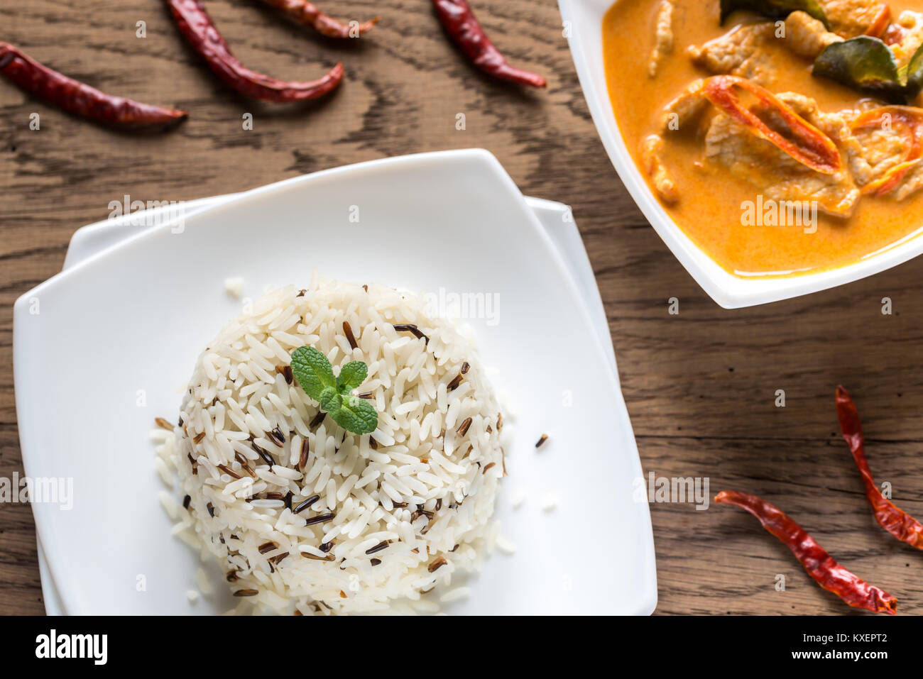 Thai panang pork curry Stock Photo - Alamy
