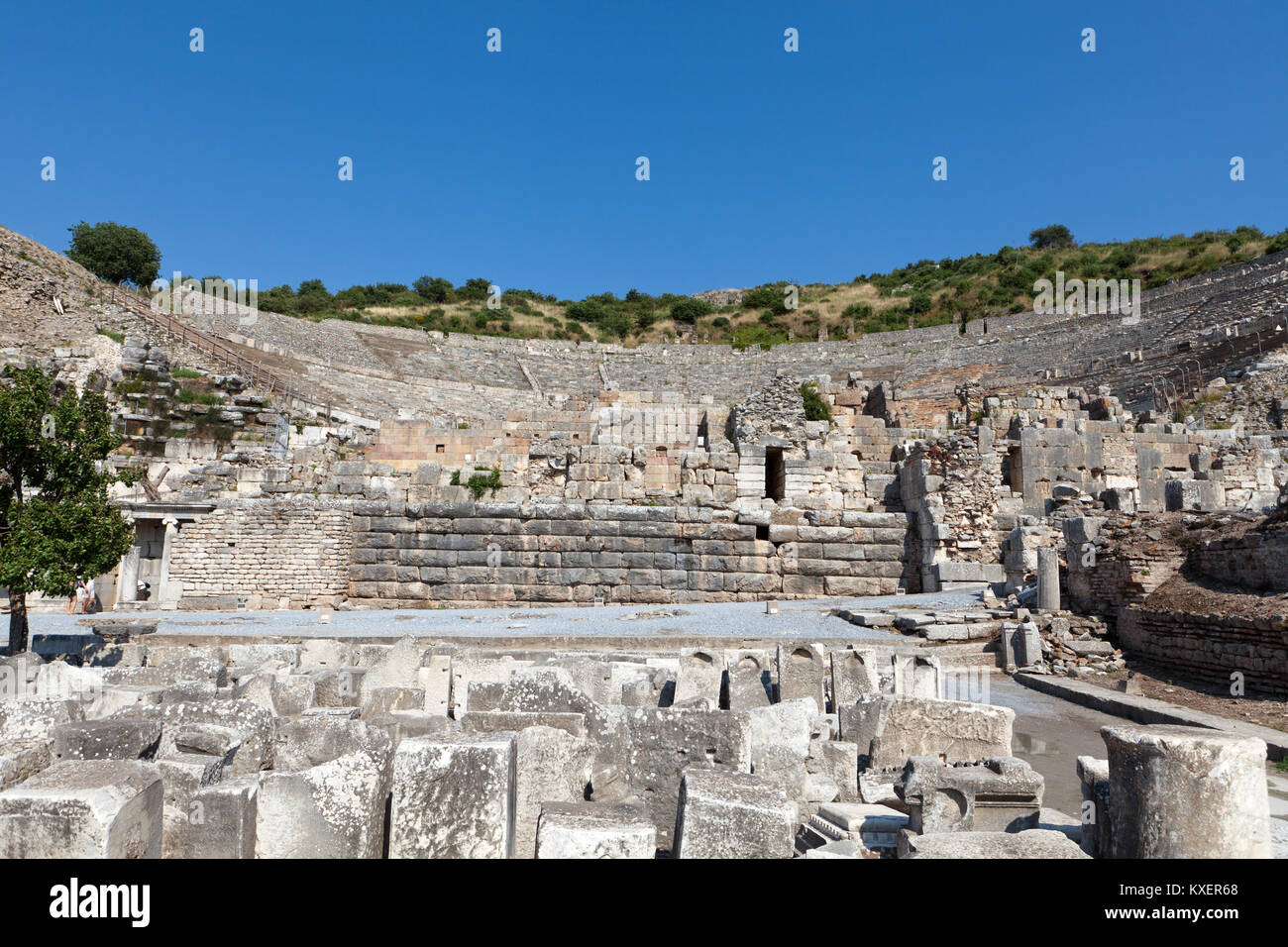 Greek-Roman amphitheater in the ancient city Ephesus Stock Photo - Alamy