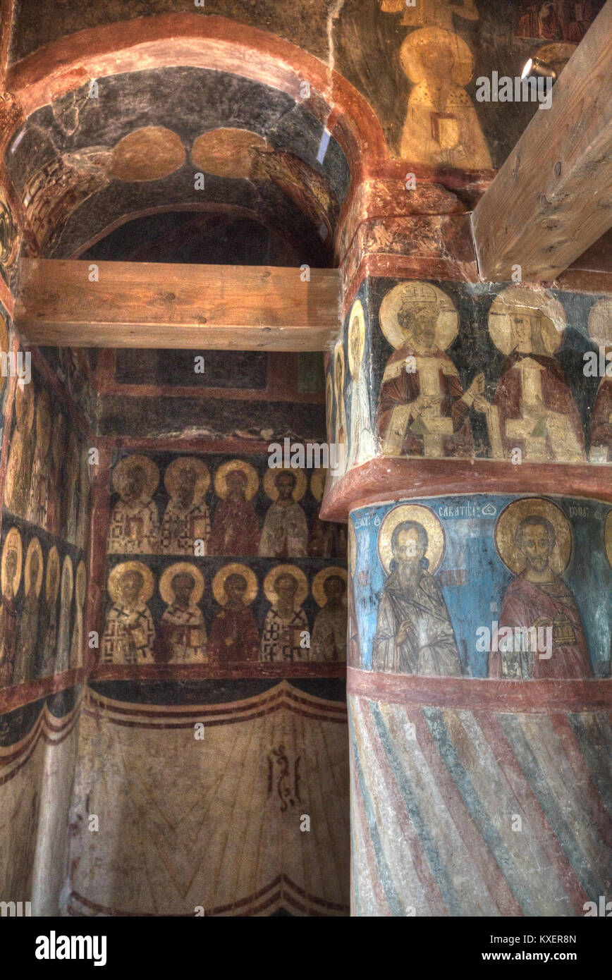Frescos, Cathedral of the Nativity, Zverin Monastery, UNESCO World ...