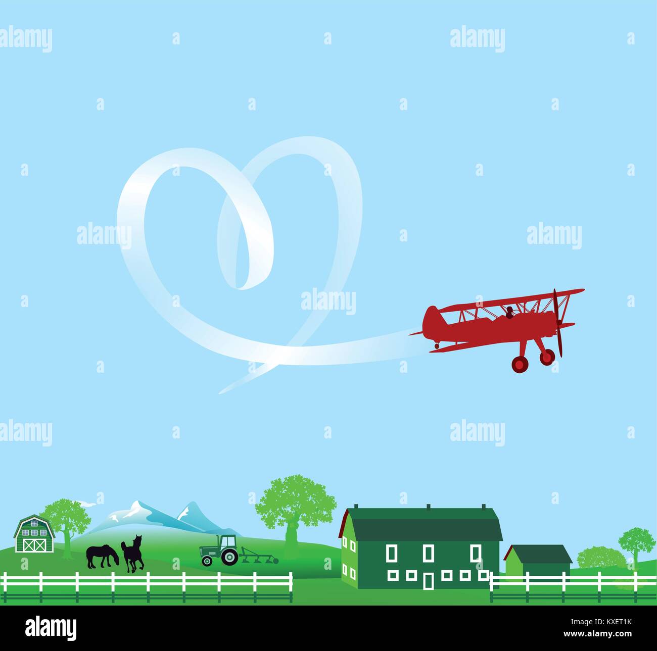 sky writer notice illustration Stock Vector Image & Art - Alamy
