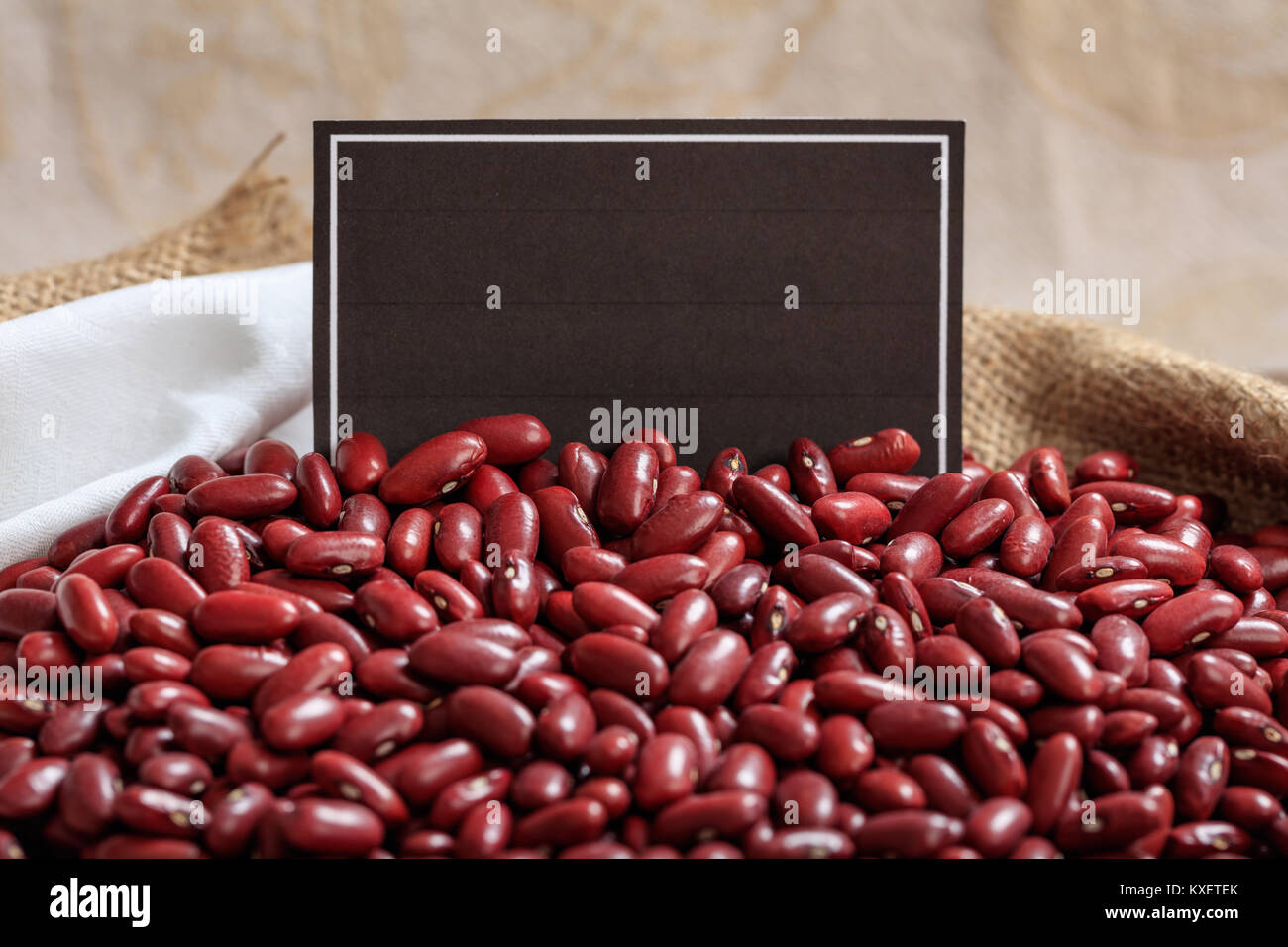 Food label beans hi-res stock photography and images - Alamy